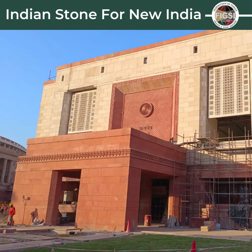 Indian sandstone adorns Central Vista | FIGSI Industry Hub